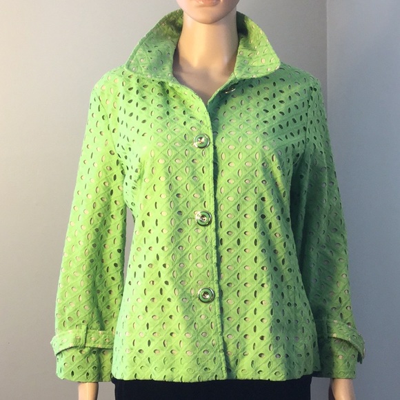 Charter Club | Jackets & Coats | Charter Club Limegreen Cotton Jacket W ...